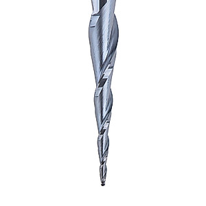 SpeTool Tapered Ball Nose Spiral Router Bit 1.0mm Tip Diameter ( 0.5mm Radius ) 4.82 Deg for CNC Milling Engraver Carving Bits