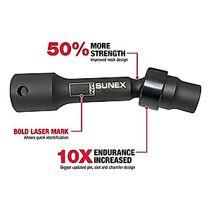 Sunex 216zudl 1/2-Inch Drive 1/2-Inch 12-Point Driveline Socket