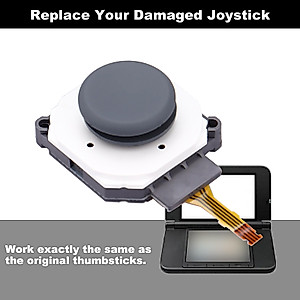 IKPEK 3D Analog Joystick Button Module Stick w/Thumbstick Circle Pad Cover Cap Replacement for Nintendo New 2DSXL New 3DSXL New 3DS