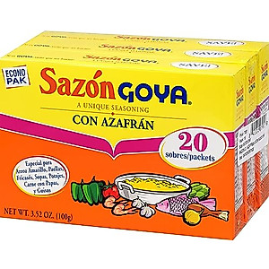 Goya Foods Sazón Seasoning With Azafran 3.52 Ounce (Pack of 3)
