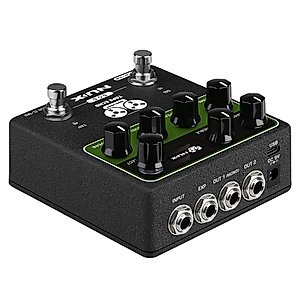 NUX NDD-7 TAPE ECHO Delay Effects Pedal,Up to 1600ms Stereo Delay Time,7 Repro-Tape Heads Combinations and Reverb