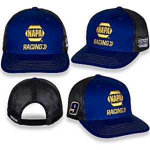 Checkered Flag Sports unisex-adult NASCAR 2023 Adjustable Automotive Racing Mesh Baseball cap, Chase Elliott - Napa, One Size