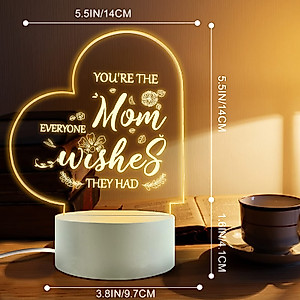 FEBDEY I Love My Mother-Best Mom Birthday Gifts from Daughter Son，Mom Birthday Gifts Night Light，Room Decoration Mom's Gifts