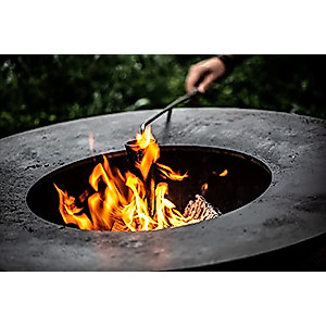 Forged Churrasco Flambadou, Cast Iron, Olive Wood