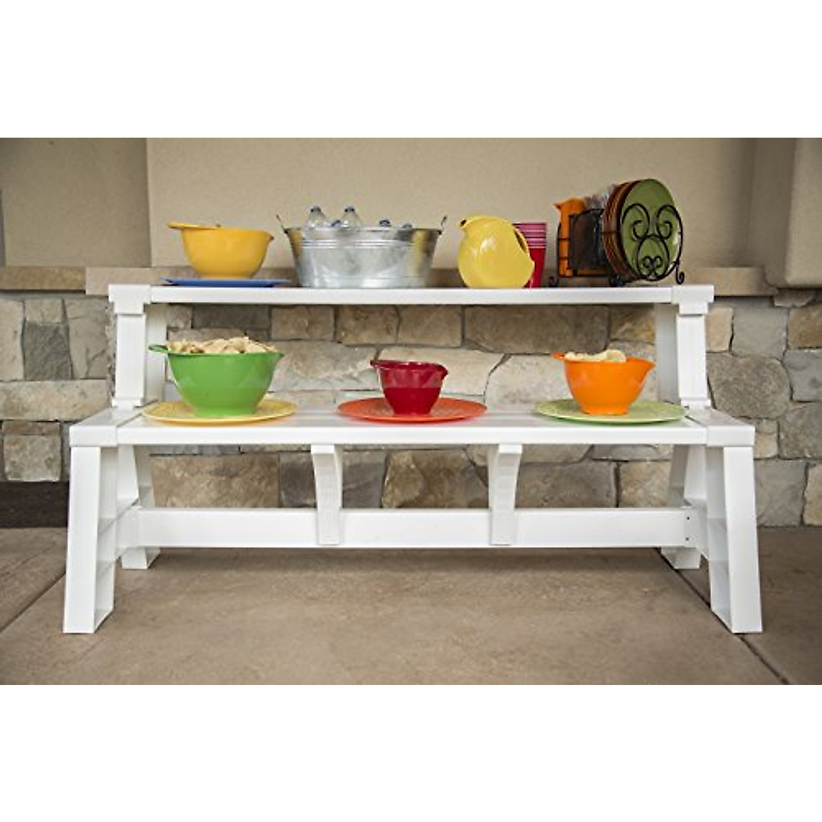 Premiere Products 5RCAT Resin Convert-A-Bench,White