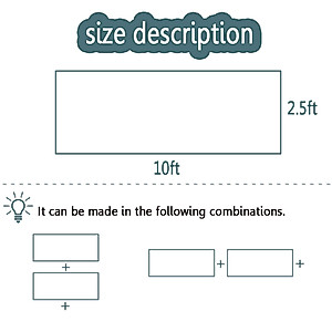Child Safety Rail Net for Balcony, Patios, Railing and Stairs. Security Guards for Kids/Pet/Toy Both Indoors and Outdoors. 10ft x2.5ft, Sturdy Mesh Fabric Material. (Multicolored)