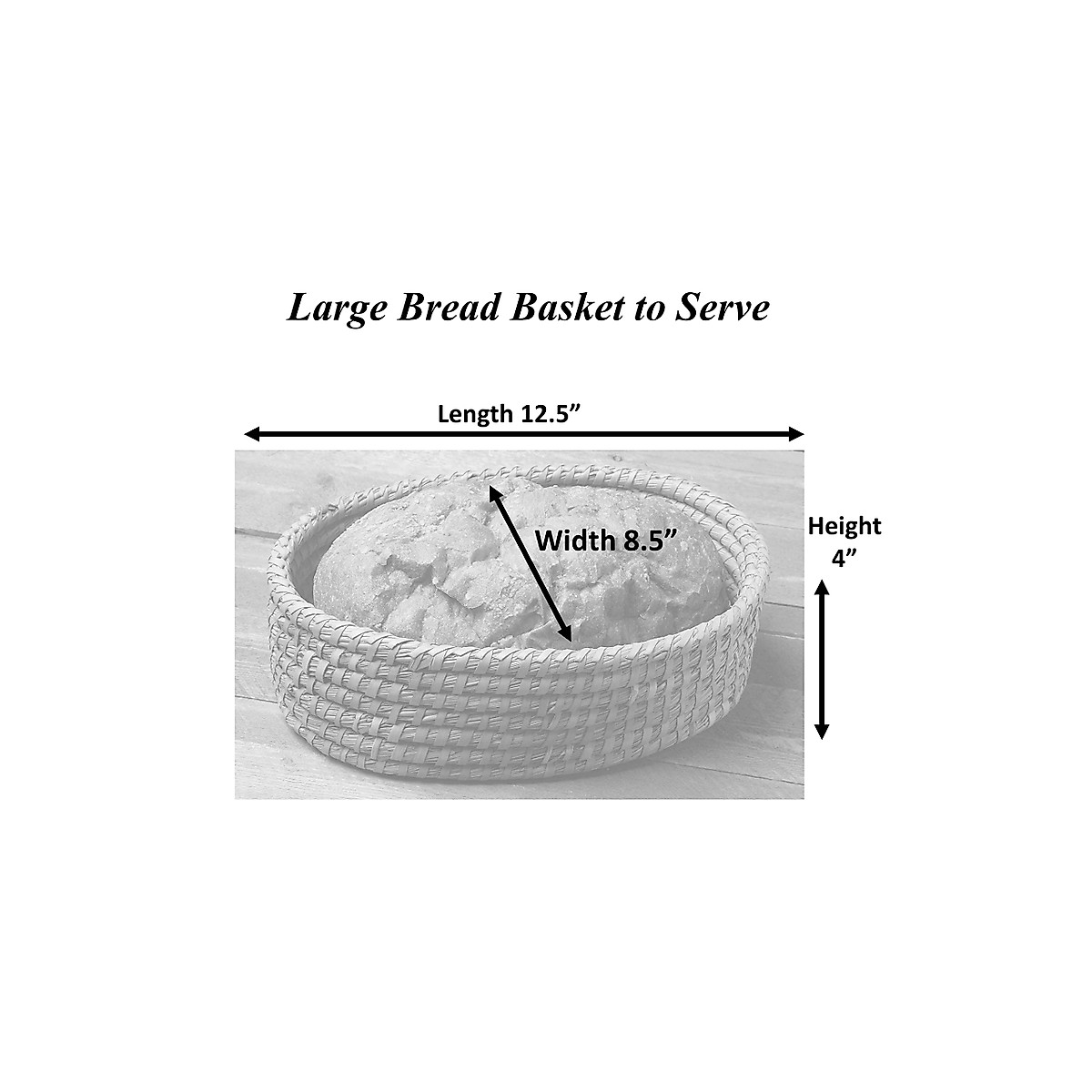 Bread Warmer Basket with Stone - Bread Basket for Serving Tortilla, Sourdough, Bakers Gift, Warming Terracotta, House New Home Gifts for Kitchen, Bread Maker Women, Men, Birthday, Hostess Farmhouse