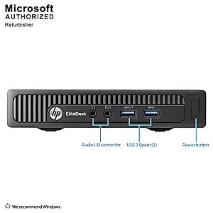 HP EliteDesk 705 G2 Desktop Mini Computer PC, AMD A8 PRO-8600B Quad Core up to 3.0 GHz, 16G DDR3L, 500G, WiFi, Bluetooth, Windows 10 Pro 64 Bit-Supports English/Spanish/French (Renewed)