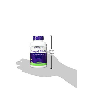 Natrol 1000mg Omega 3 Fish Oil Softgel - 150 per pack -- 1 each.
