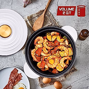 AILIBOO Enamel Cast Iron Dutch Oven - 2 Quarts Dutch Oven Pan With Lid, Durable Enamel Dutch Oven For Bread Baking, Nonstick Bread Dutch Oven, Enamel Cast Iron Cookware - Whtie Dutch Oven 2 Quarts