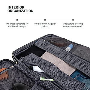 Kenneth Cole Reaction "Madison Square" Women's Lightweight Hardside Chevron Expandable Spinner Luggage, 28-inch Checked, Black With Gold Zippers