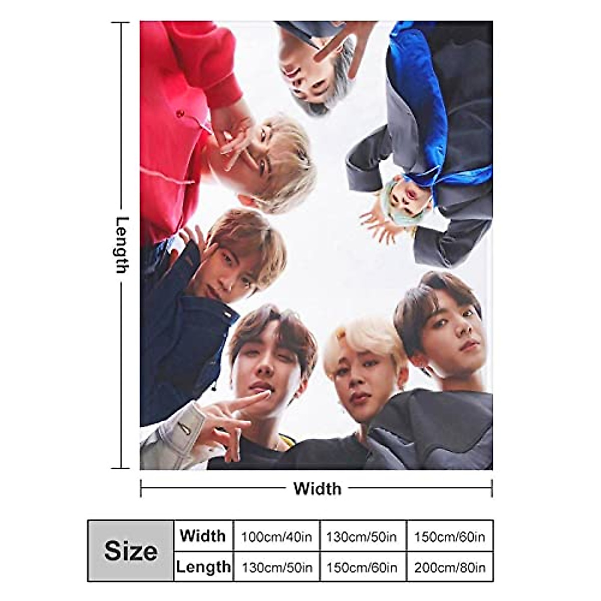 Super Soft Blanket Throw Bedding Flannel Fleece Blankets Fuzz Comfortable for Bed Sofa Kids and Adults 50"x40"