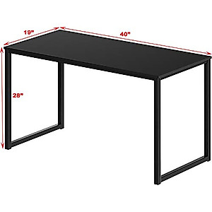 SHW Home Office 40-Inch Computer Desk, Black