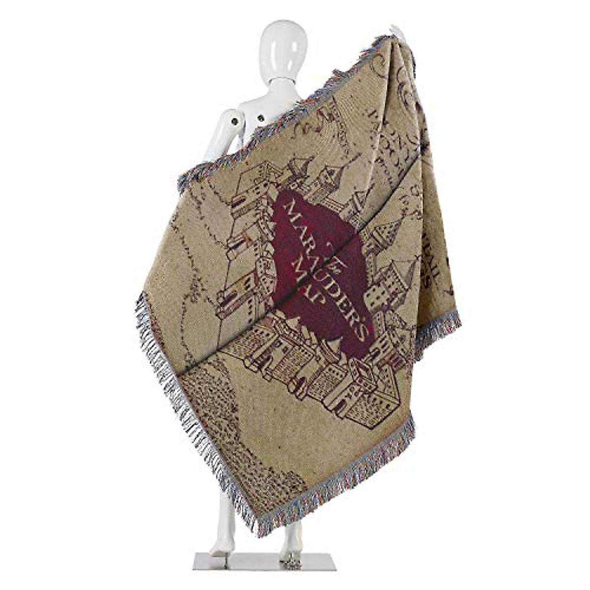 Northwest Woven Tapestry Throw Blanket, 48 x 60 Inches, Marauder's Map