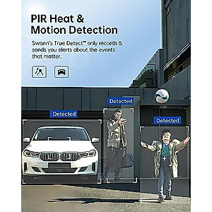 SWANN Master 4K, 16 Channel Home Security Camera System, 2TB NVR, 10 PoE IP Cameras Outdoor, Wired Surveillance CCTV, Heat Motion Vehicle Detection, LED Light, 24/7 Recording Security Camera, 1676810