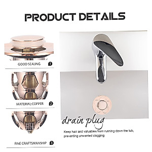 2pcs Drain Jumper Core Sink Stopper Replacement Basin Stopper Copper Sink Drain Plug Sink Plug Bathtub Sink Stopper Toilet Stopper Bathtub Drain Plug Sink Stoppers Bathtub Stopper