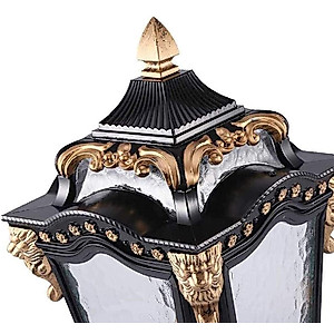 Outdoor Post Light Exterior Pillar Light Pillar Lamp European-Style Simplicity ，Waterproof Antirust Aluminum Column Lamp Outdoor LED Post Light Garage Pavilion Courtyard Courtyard Lighting