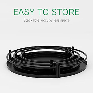 Vivevol Set of 3 Cake Stands, Cake Plate, Dessert Stand, Cupcake Stand for Parties, Home Decorating Stand Dessert Display(8” 10” 12”) (Black)