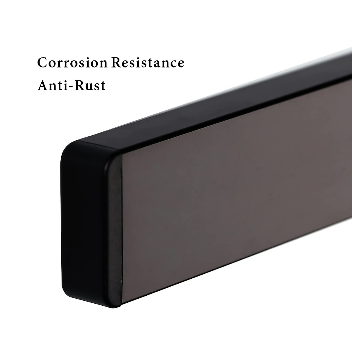 Stainless Steel Magnetic Knife Strip Holder with 3 Hooks 16 Inch, 25% Stronger Magnet, Adhesive Magnetic Knife bar Rack for Wall No Drilling - by KITCHENDAO