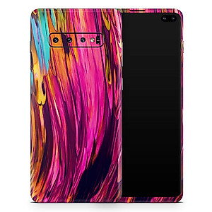 DesignSkinz Blurred Abstract Flow V30 Protective Vinyl Decal Wrap Skin Cover Compatible with The Samsung Galaxy S20 (Screen Trim & Back Glass Skin)