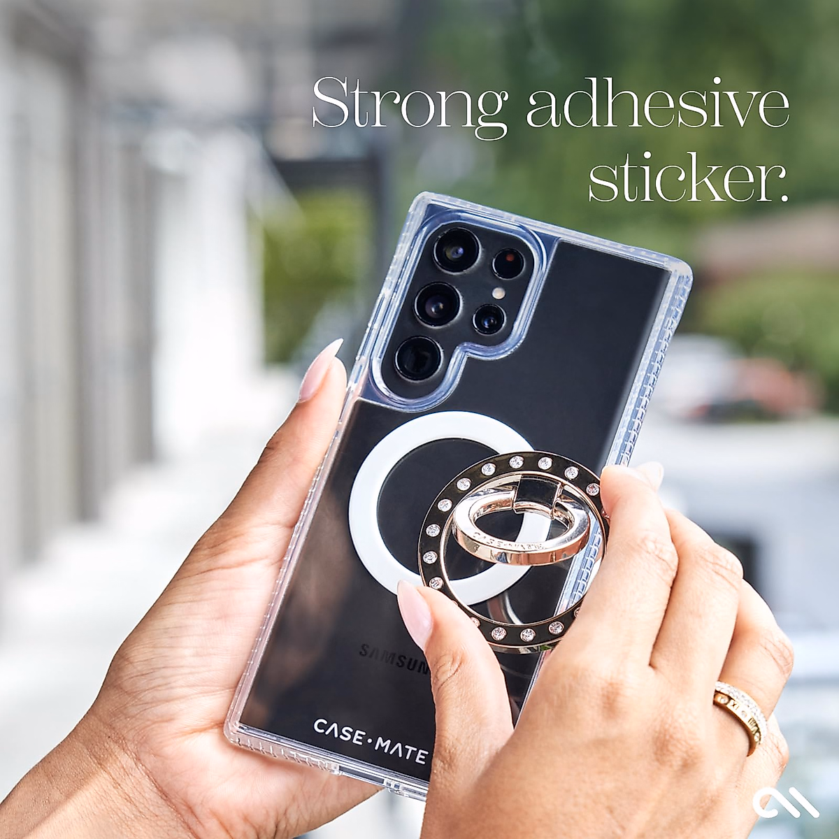 Case-Mate MagSafe Ring / Sticker - Universal Magnetic Conversion Kit For iPhone 16 Pro Max/15 Pro Max/14 Pro/ 13/ Pixel 9/ S25 Ultra/ S24 and more - Compatible with MagSafe Accessories - 2 Pack, White