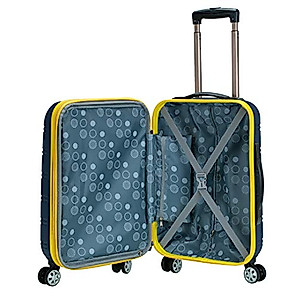 Rockland Melbourne Hardside Expandable Spinner Wheel Luggage, Navy, Carry-On 20-Inch