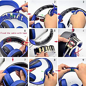 Ps4 Gold Headband Cushion Replacement Compatible with Sony ps4 Gold Wireless Headset PS3 PS4 7.1 Virtual Surround Sound CECHYA-0083 Headphone (1 Pcs Headband)