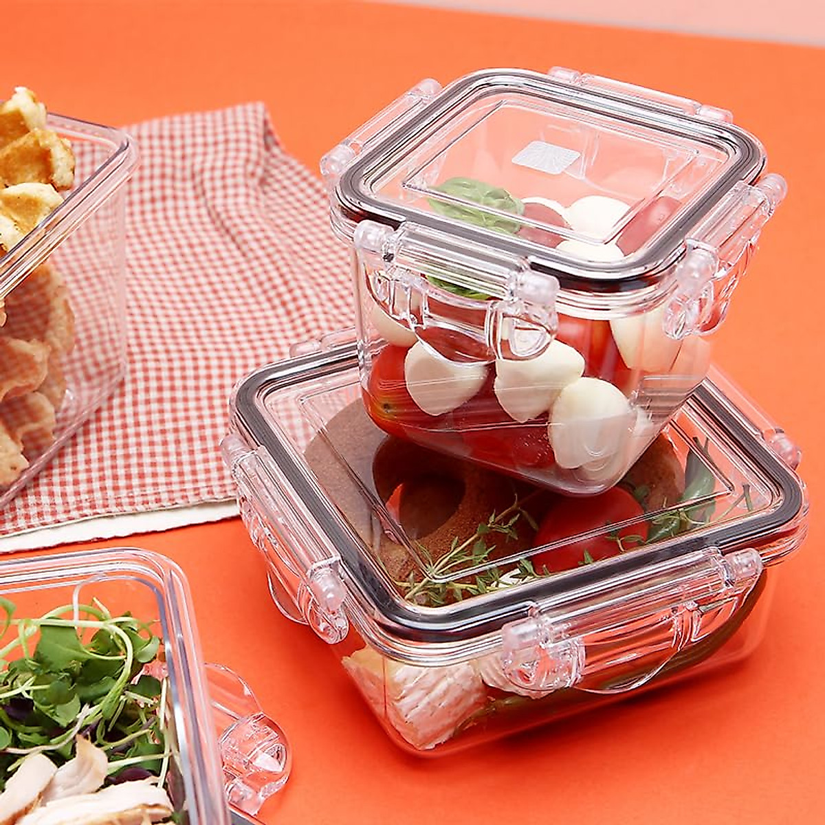 gotman Airtight Food Storage Container With Lid (26.4 oz) - Leak-Proof Lunch Box | BPA-Free | Meal Prep | Microwave, Freezer and Dishwasher Safe | Kitchen Fridge Organizer Boxes | Fresher Food