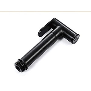 MINJING Bidet Stainless Steel Bathroom Shower Head Kit Accessory - Black Bidet Set Bathroom Toilet Spray Gun Brass Bidet