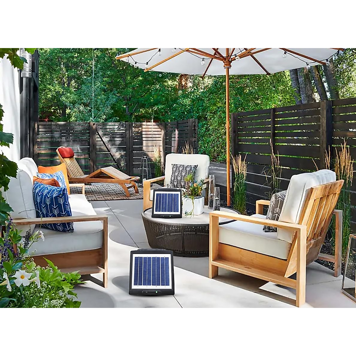 Solar AA & AAA Rechargeable Batteries Charger for 1.2V NiMH NiCD & 9V Battery with 2Watt Solar Panel Portable Backup for 1.2V Ni-MH Ni-CD Household Battery(No Battery Included)