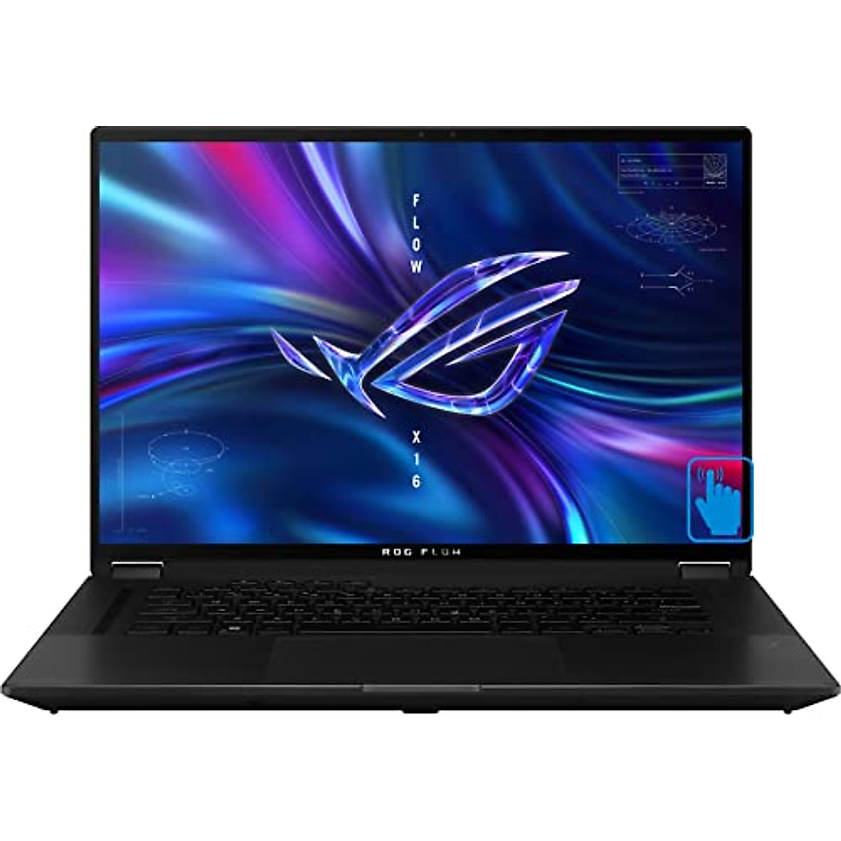 ASUS ROG Flow X16 16.0" Touchscreen 165Hz WQXGA IPS Gaming Laptop (AMD Ryzen 9 6900HS 8-Core, 16GB DDR5, 2x1TB PCIe SSD RAID 0 (2TB), GeForce RTX 3060 6GB, Backlit KYB, WiFi 6E, Win11Home) w/Hub