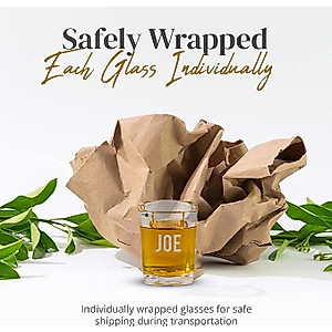 Custom Text Shot Glass 3oz – Personalized Gifts, Engraved Shot Glasses for Party Favors, Weddings and Birthdays (1 Pack)