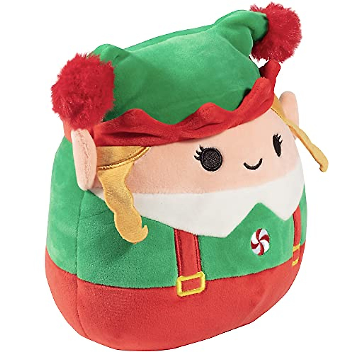 Squishmallows Original 8-Inch Emmy The Elf - Official Jazwares Plush - Collectible Soft & Squishy Elf Stuffed Animal Toy - Add to Your Squad - Gift for Kids, Girls & Boys
