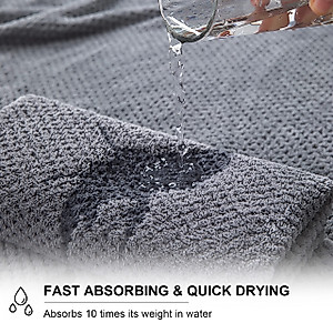 Extra Large Bath Towel Sheet Set 35x70 Inches - Oversized Highly Absorbent Towels Set,Jumbo Microfiber - Quick Dry, Lightweight,Super Soft for Bathroom,Hotel,SPA,Pack of 4 (Gray)