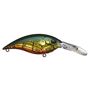 Berkley Money Badger Fishing Lure, Firetail Green Craw, 1/3 oz, 2.5in | 6.25cm, Hybrid Baitfish-Crayfish Design, Patented FlashDisc Technology, Equipped with Sharp Fusion19 Hooks