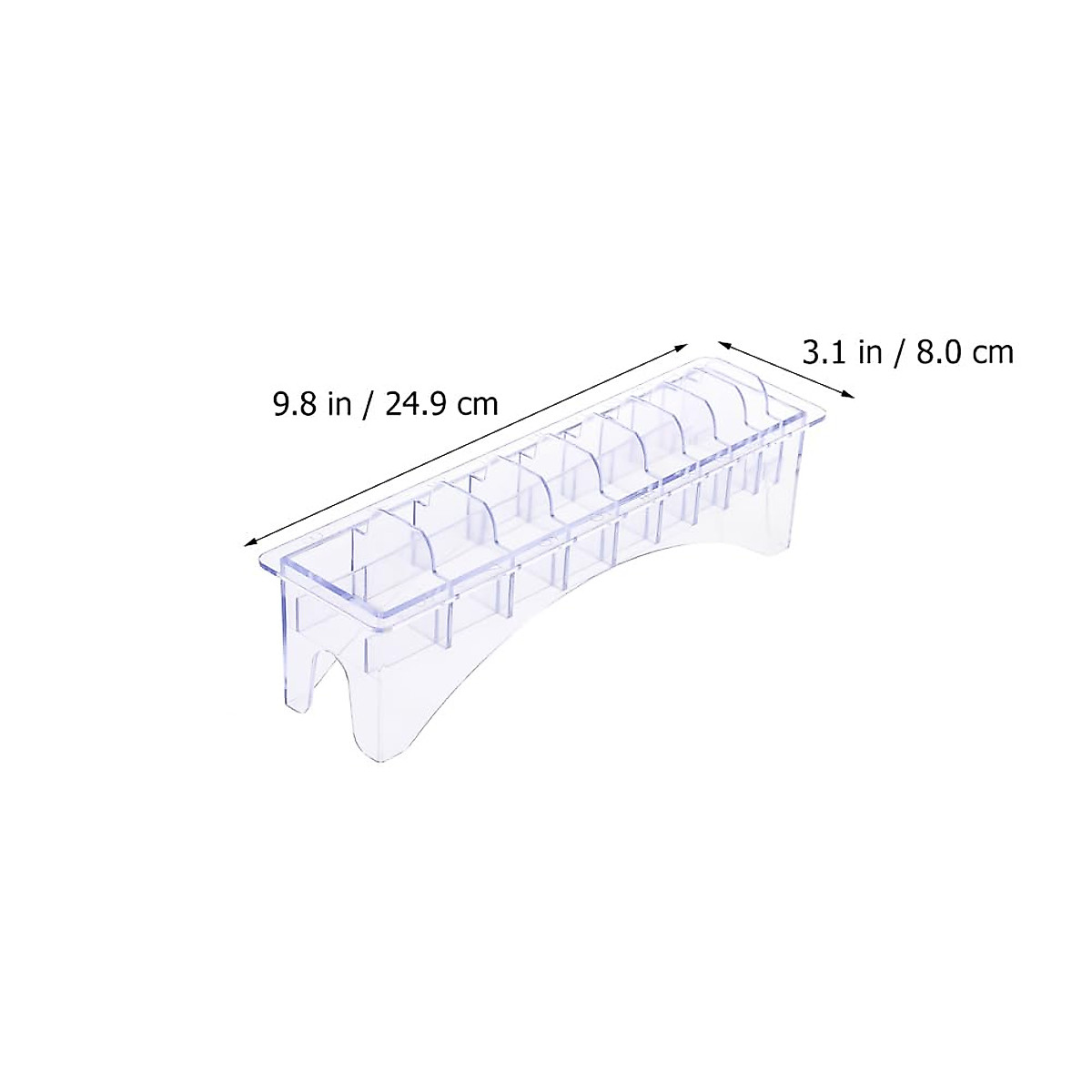EXCEART Guide Comb Storage Box Hair Clipper Storage Box Limit Comb Organizer Guide Comb Storage Case Hair Tools Supplies Organizer for Barbershop
