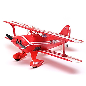 E-flite RC Airplane UMX Pitts S-1S BNF Basic Transmitter Battery and Charger Not Included with AS3X and Safe Select EFLU15250