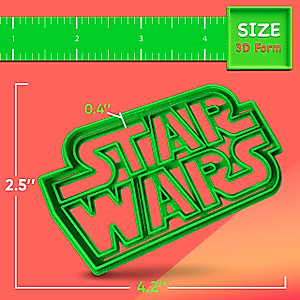 Cookie Cutter by 3DForme, SW Serias Baking Cake Fondant Frame Mold for Buscuit