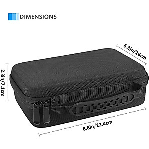 ProCase Hard Travel Case for Multigroom Series 3000 5000 7000 MG3750 MG5750/49 MG7750/49 Men's Electric Trimmer Shaver and Attachments Father's Day Gift -Black