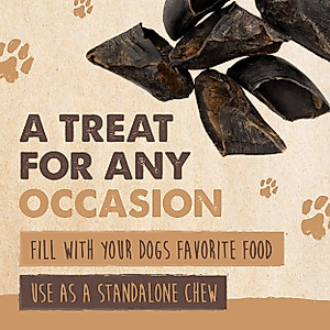 Mighty Paw Cow Hooves for Dogs (6 Pack) | Long Lasting Cow Hoofs for Dogs. Dog Chews Long Lasting. Dog Chew Bones. Dog Bones for Large and Medium Dogs. All Natural Dog Treats for Aggressive Chewers.