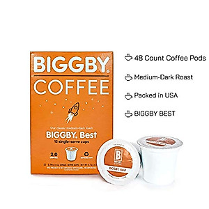 BIGGBY Best Medium Roast, 48 Count Single Serve Coffee