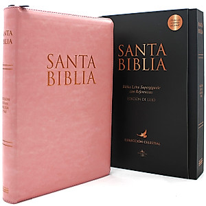 Biblia para Mujer Reina Valera 1960 Letra Super Gigante con Cierre y Indice en color Rosado con Estuche de Proteccion Edicion Especial en Español/ Super Giant Print RVR 1960 (Spanish Edition)