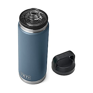 YETI Rambler 26 oz Bottle, Vacuum Insulated, Stainless Steel with Chug Cap, Nordic Blue