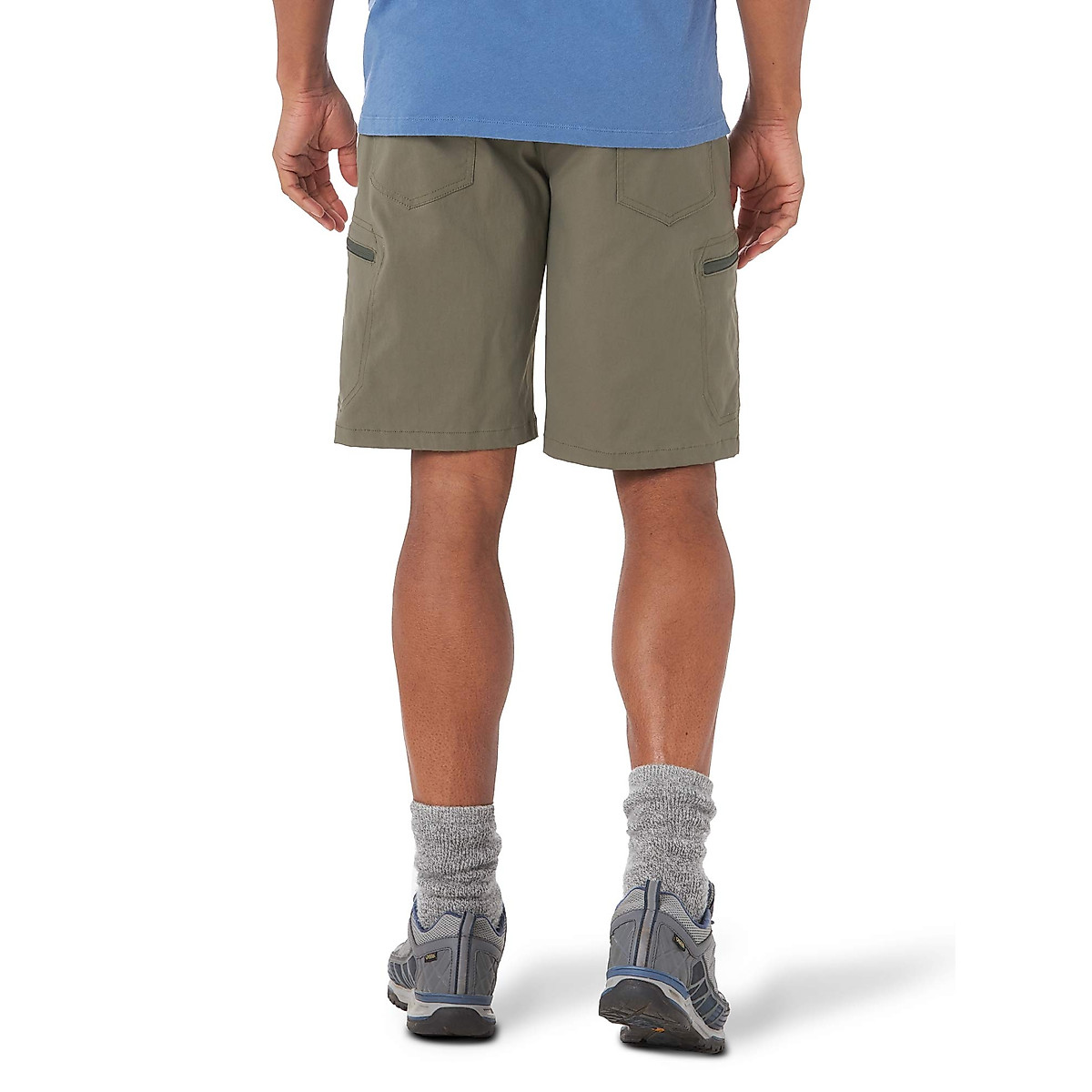 Wrangler Authentics Men's Performance Comfort Flex Cargo Short, Earth Green, 42