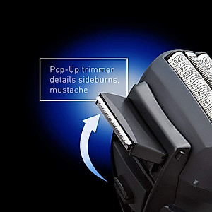 Panasonic Hybrid Wet Dry Shaver, Trimmer & Detailer with Two Adjustable Trim Attachments, Pop-up Precision Detail Trimmer & Shave Sensor Technology, Cordless Razor for Men, ES-LL41-K, Black