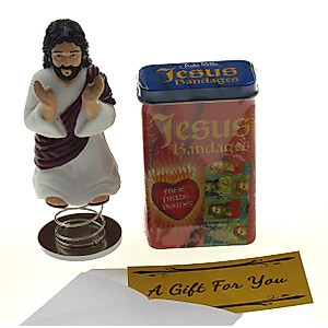 Hickoryville Dashboard Jesus Bundled with Jesus Bandages & a Gift Card