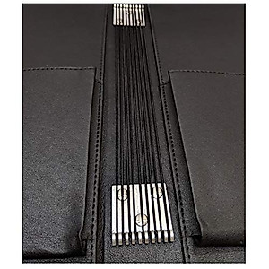 MSP Professional (9.5" x 12") Elastic Music/Choral Folder w/Handle & Detachable Strap + Bonus Set of Stray -MSP200 (Music Folder with 9 Elastic Cords)