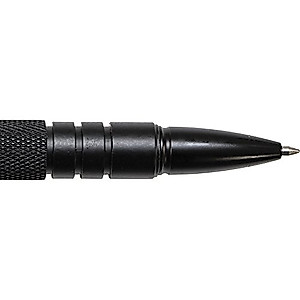 Smith & Wesson SWPENMPBK 6.1in Aircraft Aluminum Refillable Tactical Pull Cap Pen for Outdoor, Survival, Camping and EDC , Black