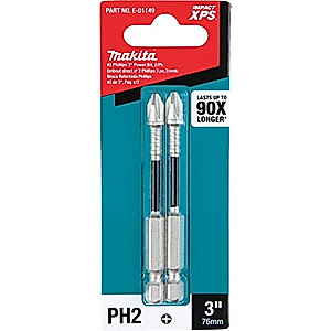 Makita E-01149 Impact XPS™ #2 Phillips 3" Power Bit, 2/pk