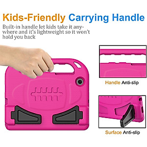 BMOUO Kids Case for Samsung Galaxy Tab A8 10.5 Inch 2022 (SM-X200/X205/X207) - with Screen Protector, Shockproof Galaxy Tab A8 10.5 Tablet Case, Blue